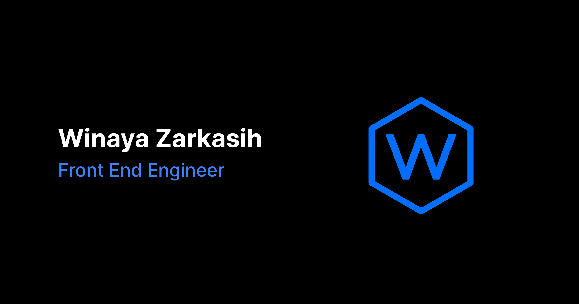 Winaya Zarkasih - Frontend Engineer